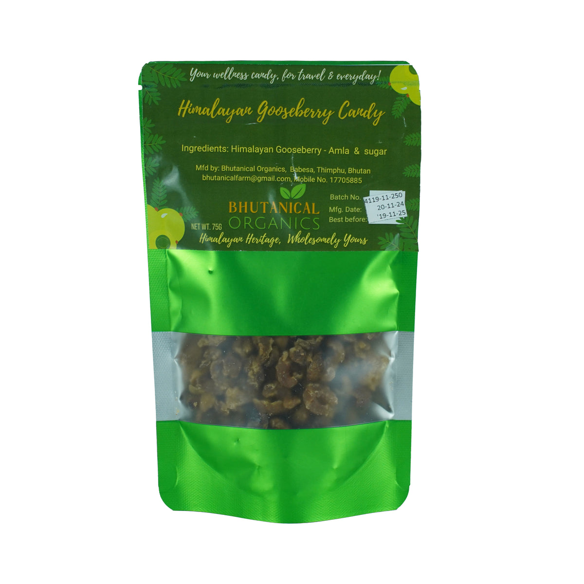 Himalayan Gooseberry Candy, Bhutan Organics, 75g. — Druksell.bt
