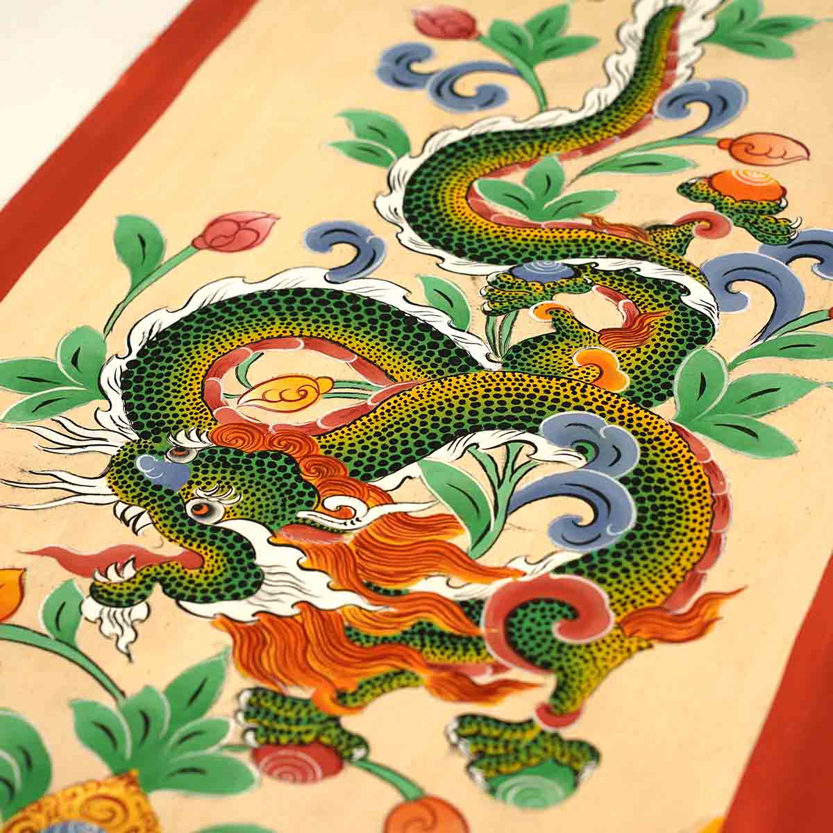 Single Dragon Choki Traditional Art school | Druksell — Druksell.bt